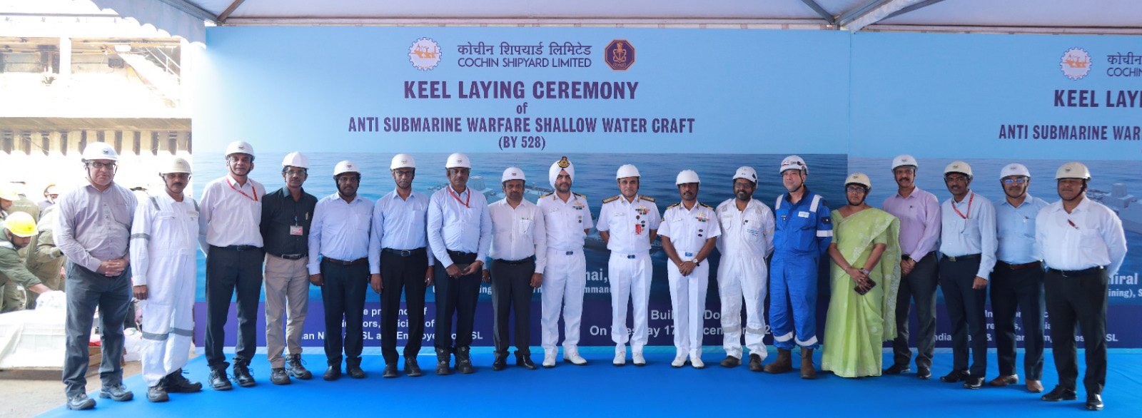 Keel Laying of Sixth ASW SWC Ship Conducted in Kochi - Sailors Warriors